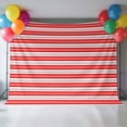 Boho Red Stripe Backdrop for Photography,Fabric Photo Background ...