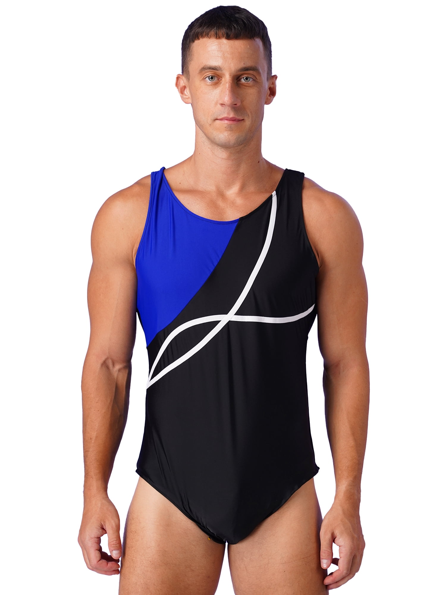 CHICTRY Mens Sleeveless Swimming Bodysuit Wrestling Singlet Beach ...