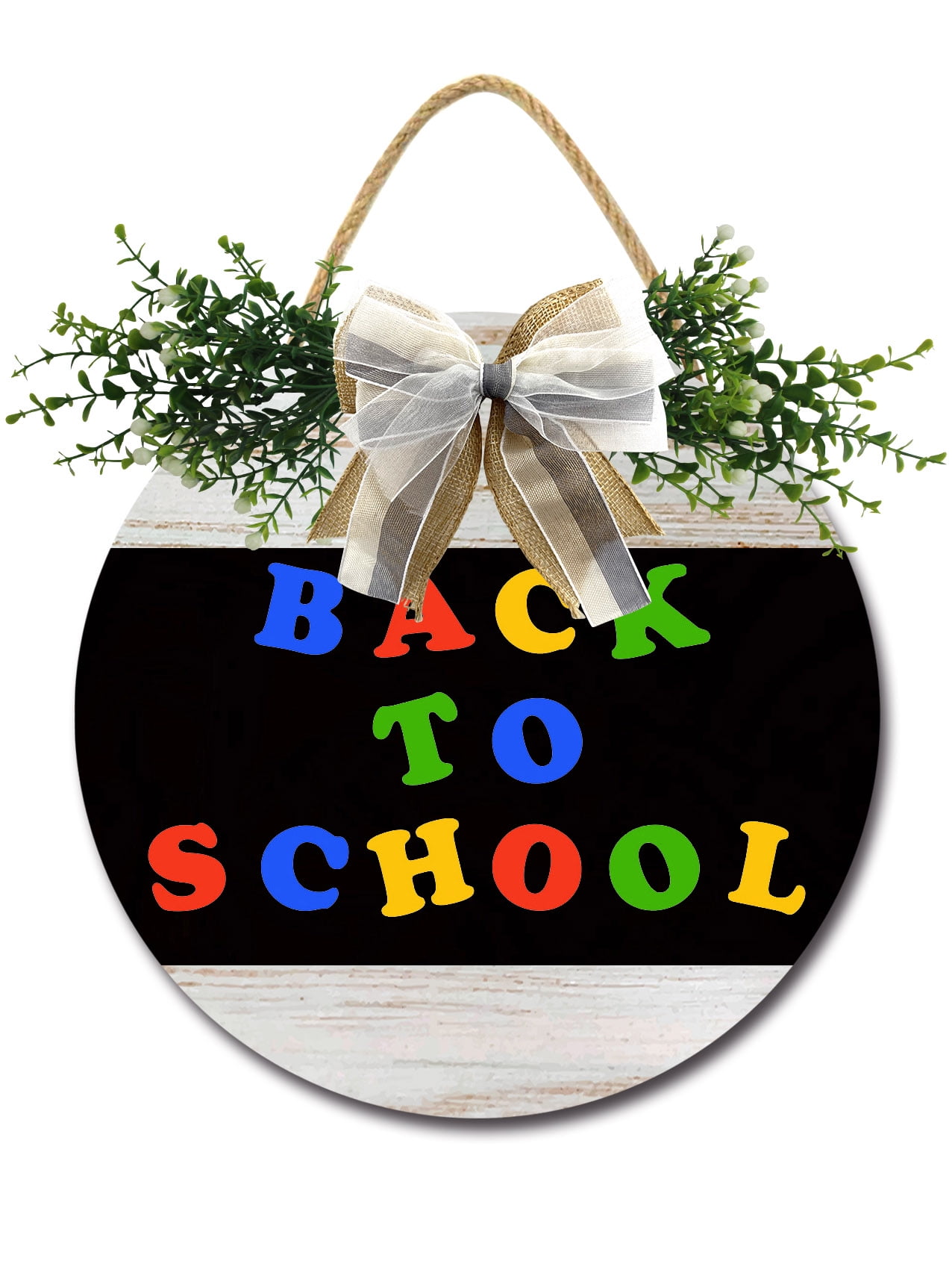 Eveokoki Welcome Back To School Door Sign Classroom Door Hanger Back to ...