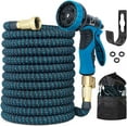 CozyBox 75ft Collapsible Water Hose, Leakproof, Durable, Heavy Duty Expanding Garden Hose ...