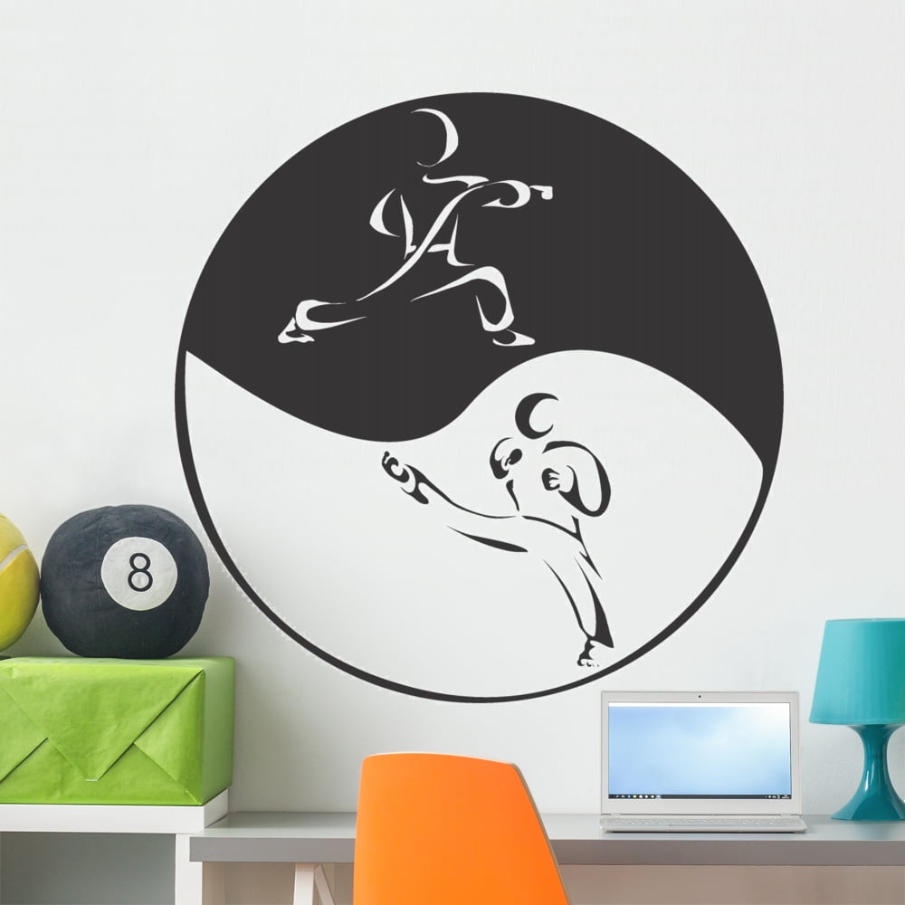 Martial Arts Puncher and Wall Decal by Wallmonkeys Peel and Stick ...