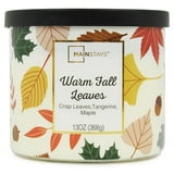 Mainstays Warm Fall Leaves 3 Wick Decorative Candle, 13 oz - Walmart.com