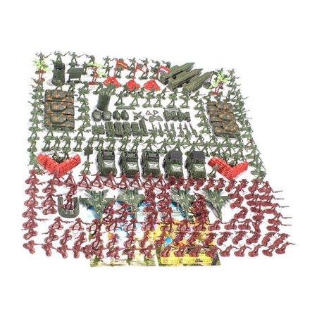 thinsony Lot of 307 Plastic Mini Army Men 4.5cm Bulk Action Figures Toy ...
