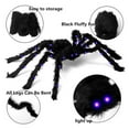 Fnyoxu Spiders Halloween Decorations, Giant Spider, 59Inch Light Up ...
