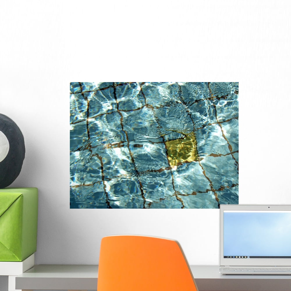 Yellow Tile Wall Mural by Wallmonkeys Peel and Stick Graphic (18 in W x ...