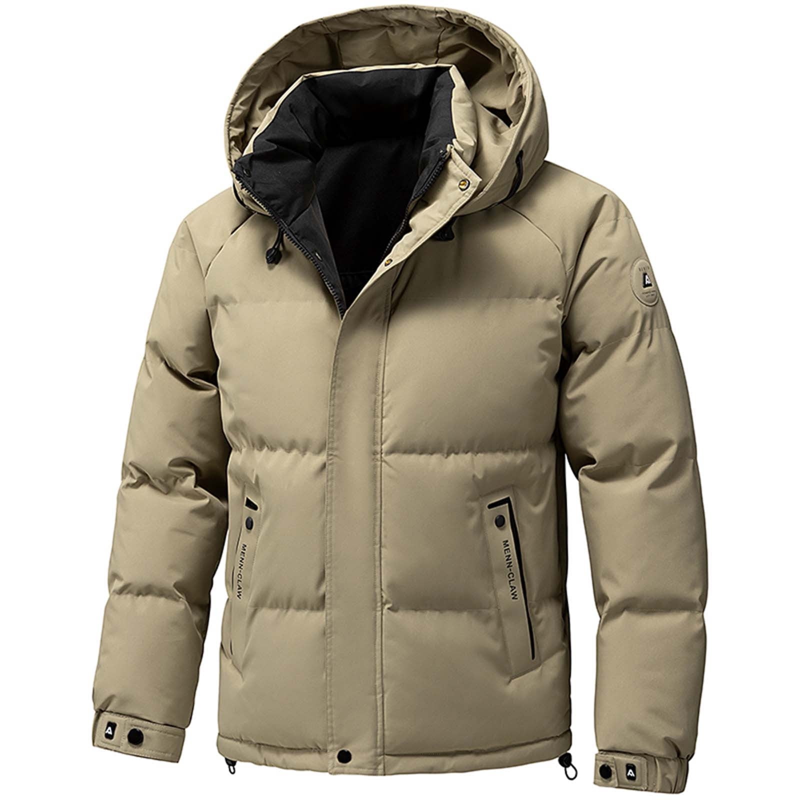 Click here for Kihout Mens Quilted Parka With Detachable Hood - H... prices