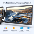 LIMINK Portable Triple Monitor for 13-16" Laptop, Plug & Play ...