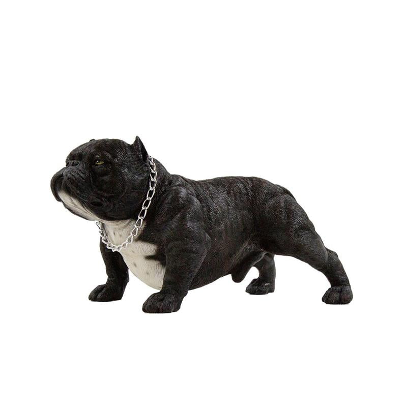 Petorama Handmade American Bully Exotic Resin Statue 1-4 in Black ...