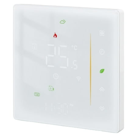 Intelligent Thermostat Switch, White Water Heating Thermostat PC ABS ...