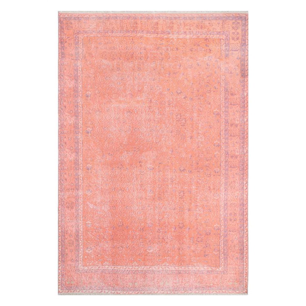 Momeni Chandler Traditional Cotton Polyester Coral Area Rug 5'6" X 8'6 ...