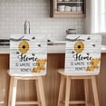 Cartoon Bee Chair Back Covers, Country Vintage Branches Greyish Wooden ...