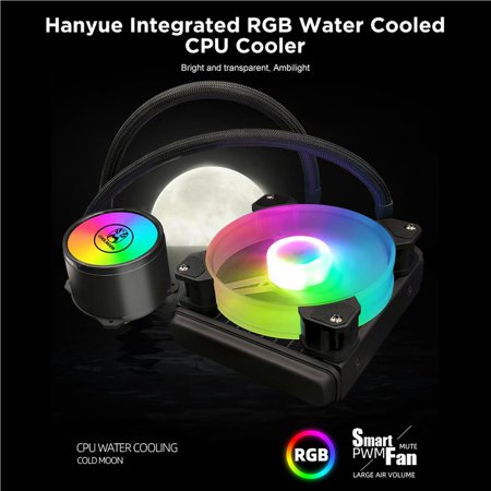 COOLMOON RGB All-in-One Liquid CPU Cooler Radiator Water Cooling rgb ...