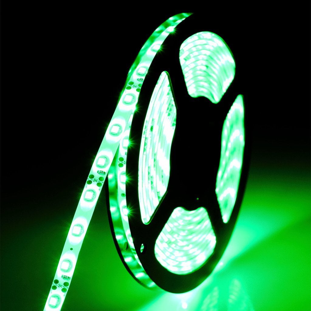 CoastaCloud 5M Waterproof Flexible LED Strip Light Green Color Car SMD ...
