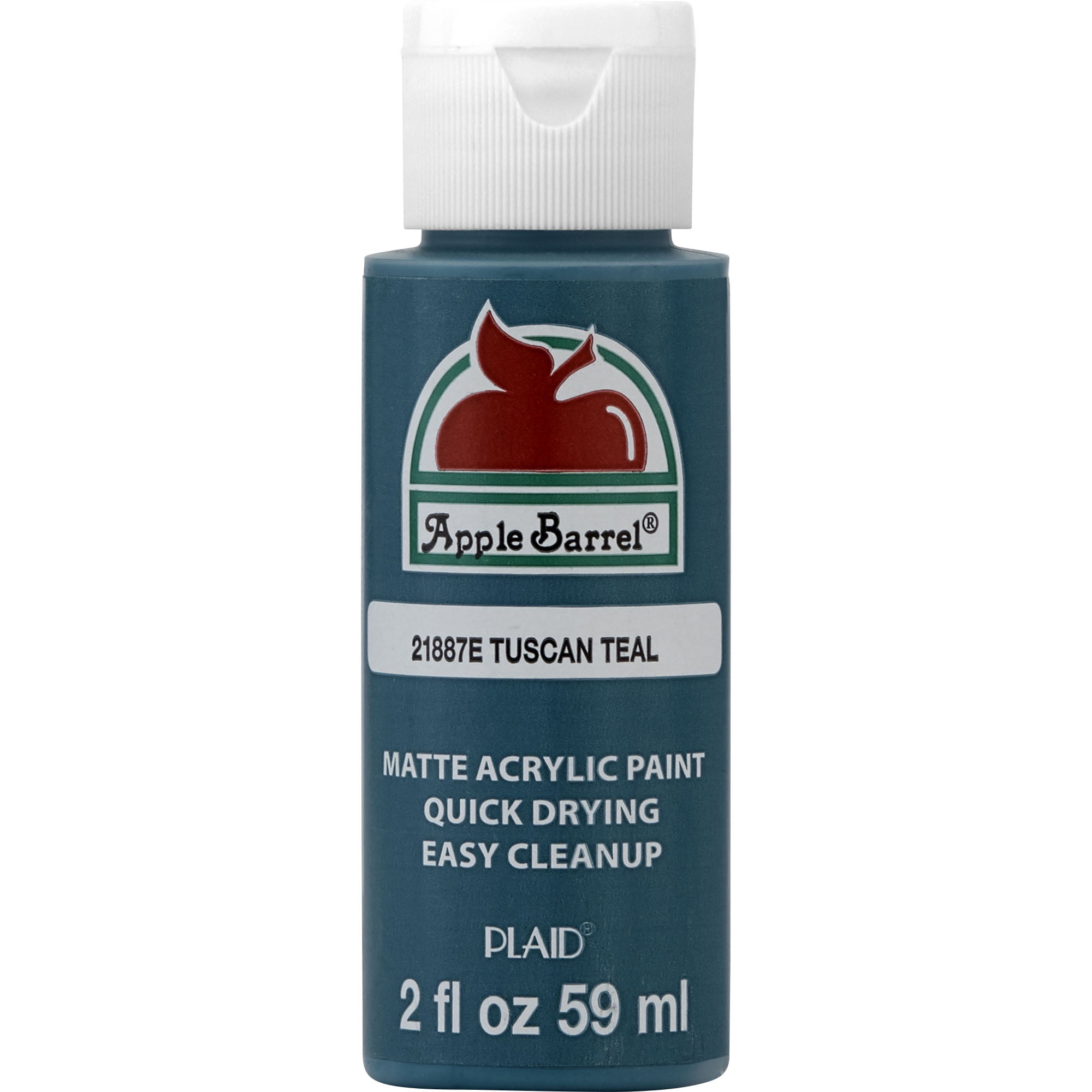 Apple Barrel Acrylic Craft Paint, Matte Finish, Tuscan Teal, 2 fl oz ...