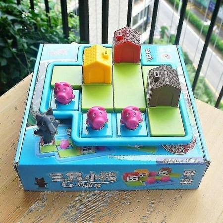 Three Little Pigs And Wolf Hide And Seek Puzzle Game Toy Challenge With ...