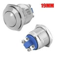 Waterproof Stainless Steel Push Button Switch Momentary Push On 20 AMP ...