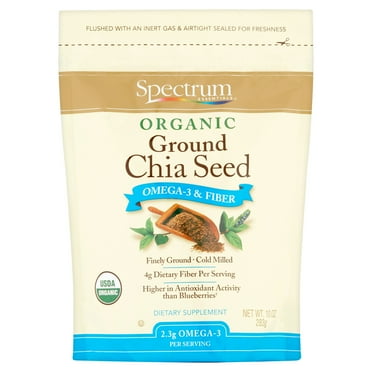 Spectrum Essentials Organic, Non-GMO Ground Chia Seed, 10 oz - Walmart.com