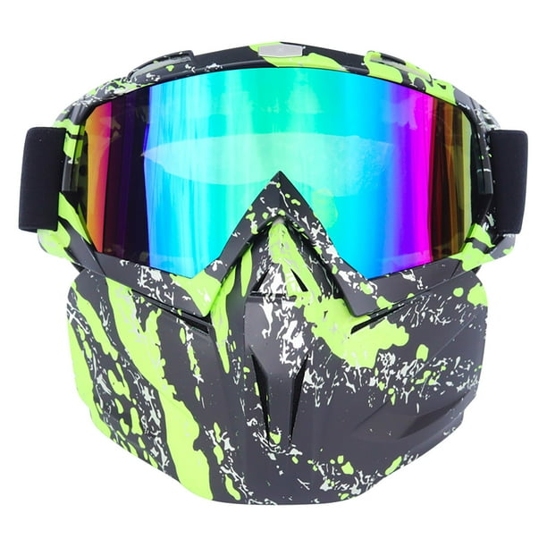 jovati Adult Ski Goggles with Detachable Ski Mask To Block the Sun ...