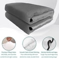 Art Gray 3 Piece Quilt Bedding Set with 2 Pillow Shams, Vintage White ...