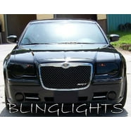 AKKON - Front Light for Chrysler 300C Sedan, Smoked Dual Halo Rings ...