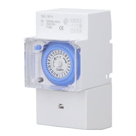 Mechanical Outlet Timer, AC230V 24 Hour Timer ABS Rechargeable For ...