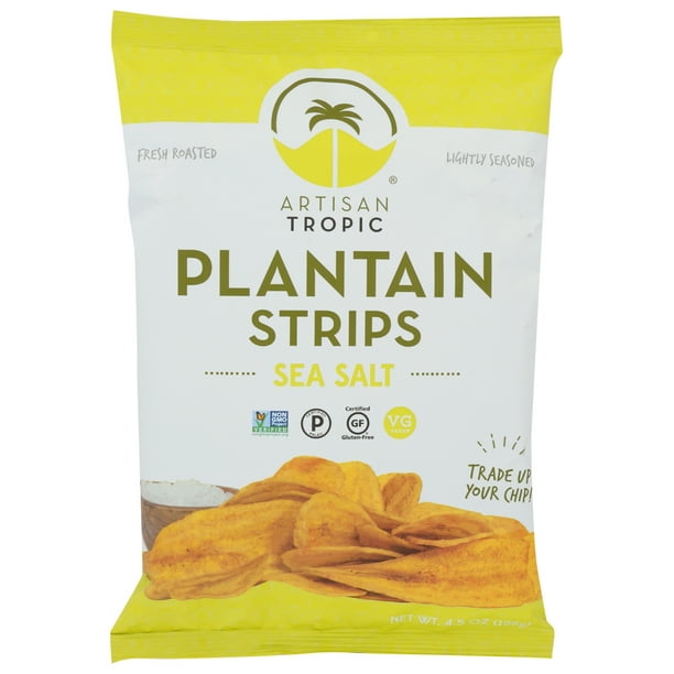 Artisan Tropic Plantain Strips With Sea Salt 45 Oz