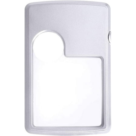 Pocket Magnifying Glass with Light 2 Pieces of 3 X and 6 X Magnifying ...