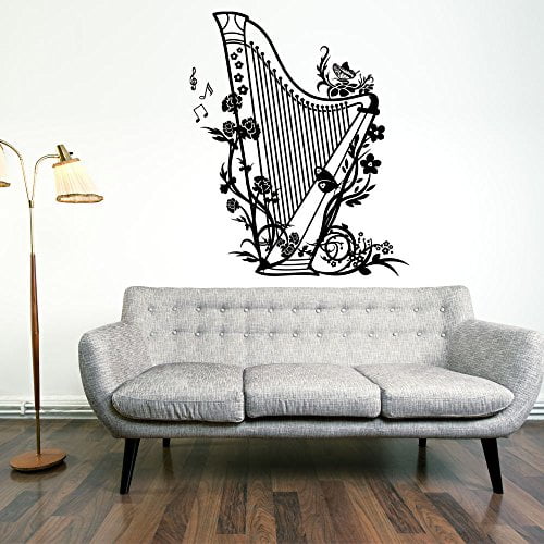 Art & Collectibles Giclée Custom Lyre Artwork Lyre Painting Pink Girls ...