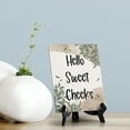 Signs ByLITA Hello Sweet Cheeks Table Sign with Green Leaves Design (6 ...