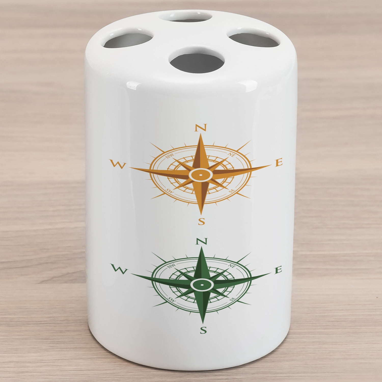 Compass Ceramic Toothbrush Holder, Colorful Different Compasses Set ...