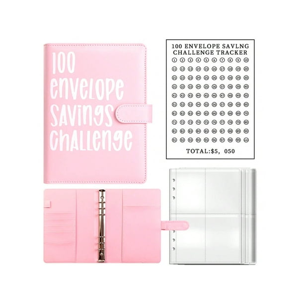 1pc 100 Envelopes Challenge Binder - Couples Challenge Journal - An ...