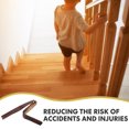 BESTYASH Coffee Colored Plastic Stair Edge Guard with Strong Adhesive ...