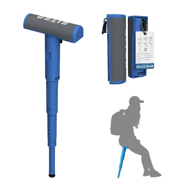 SitGo Portable Folding Stool for Travel for Adults, Teens - Blue ...
