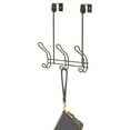 Mainstays Bronze Finish Over-the-Door 3 Hook Rack - Walmart.com