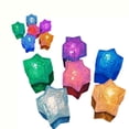 YYV Gifts Pack of 12 LED Five Pointed Star Light up Ice Cubes Reusable ...