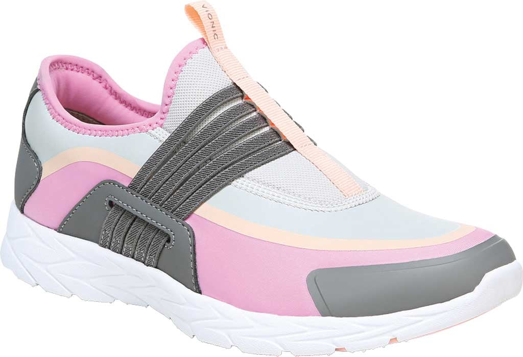 Women's Vionic Vayda Sneaker Grey Pink Lycra Fabric 7 M - Walmart.com
