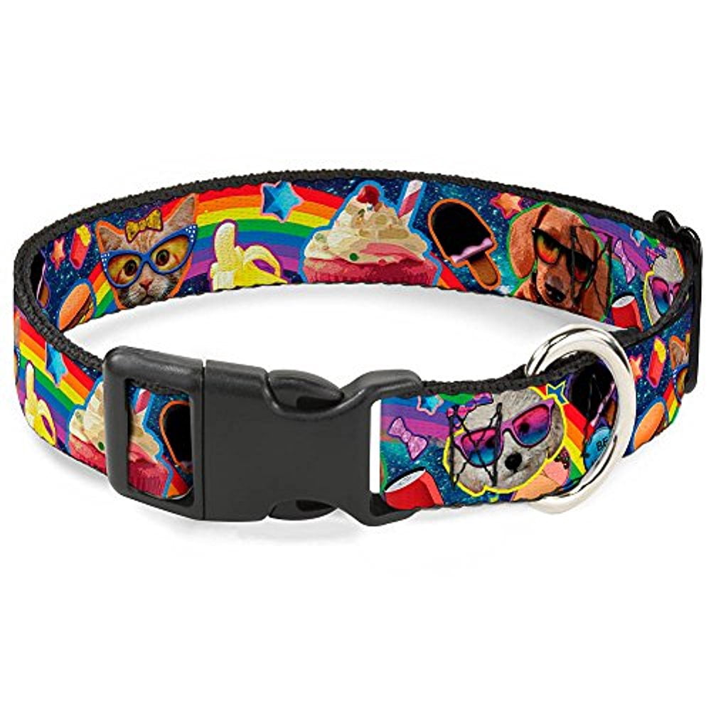 Buckle-Down Pet Collar, Dog Collar Plastic Buckle, Pets Snacks Rainbow ...