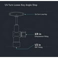 Quarter-Turn, Angle Loose Key Valve, 1/2 SWT x 3/8" OD Comp - Walmart.com