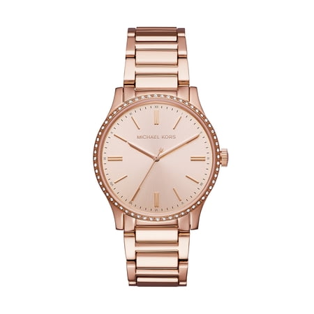 Michael Kors MK3809 Women's Bailey Rose Gold Dial Crystal Watch ...