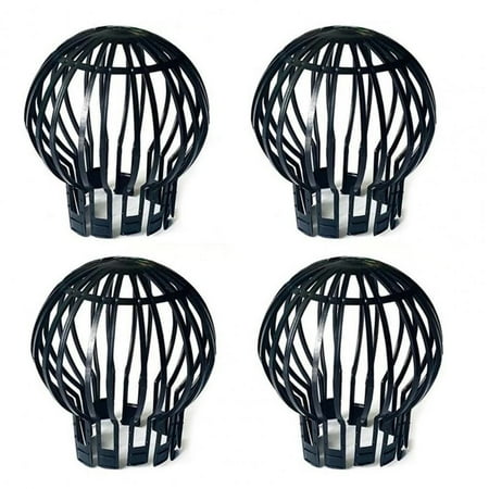 ShenMo 4 Piece Plastic Black Rooftop Floor Drainage Outlet Blocking ...