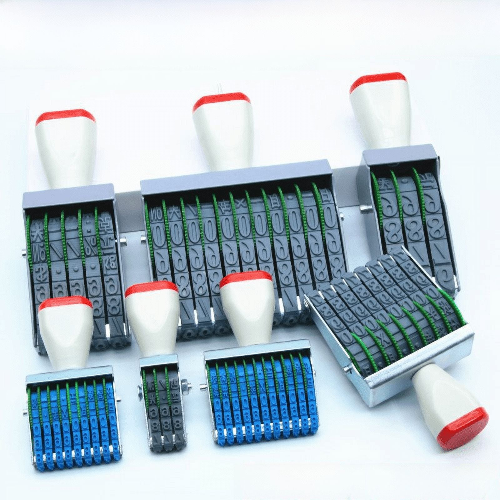 Sello de letra digital de varios tamaños Sello digital en inglés 0-9 ...