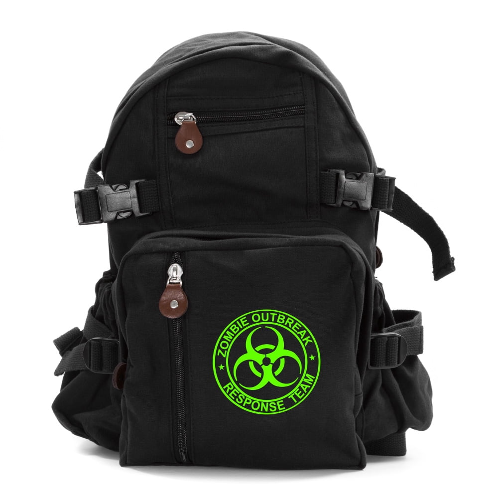Zombie Outbreak Response Team Sport Heavyweight Canvas Backpack bag in ...
