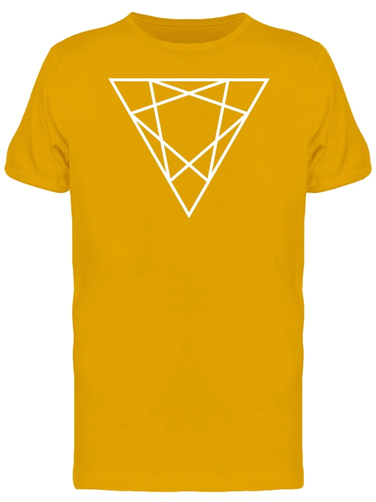 Triangle Upside Down Lines T-Shirt Men -Image by Shutterstock, Male ...