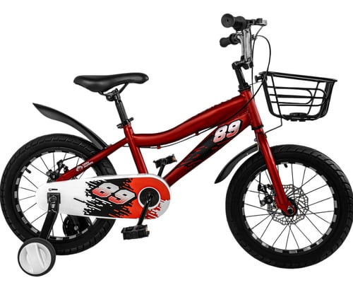 Bicicleta Infantil Roja Niños Rodada 16 Con Canasta Racing | Walmart en ...