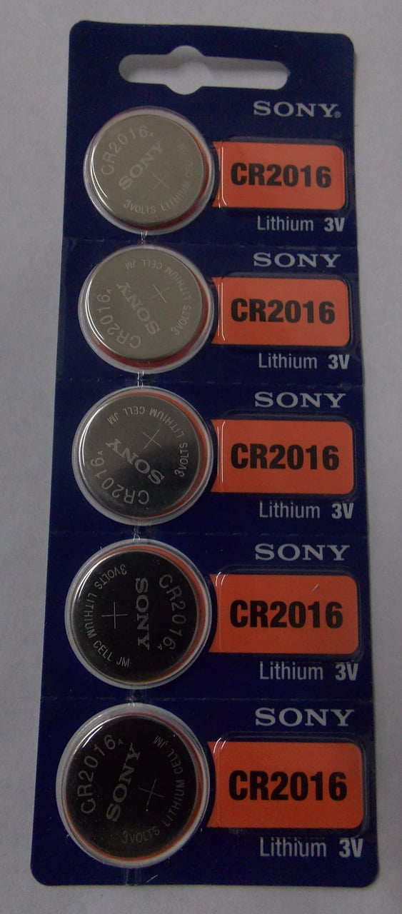 Sony Murata CR2016 3V Lithium Coin Battery - 100 Pack + FREE SHIPPING ...