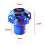 Motorcycle Key Head CNC Modified Burnt Titanium Key Head Racing Boat ...