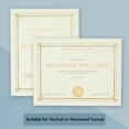Sustainable Greetings Gold Foil Certificate Paper 8.5x11 Inches for ...