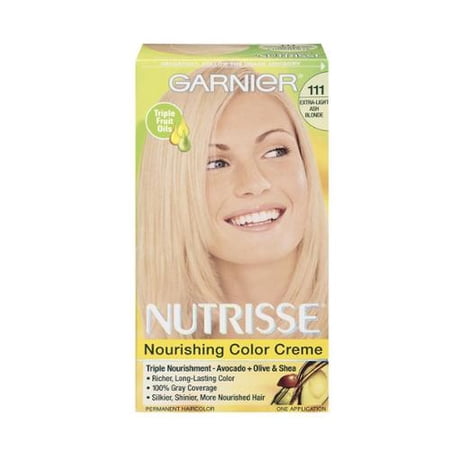 Garnier Nutrisse Haircolor, 111 Extra-Light Ash Blonde 1 Each (Pack of ...