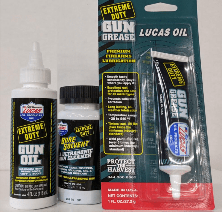 LUCAS OIL Gun Rifle Cleaning Oil Kit Bundle with Oil , Grease & Bore ...