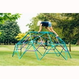 Plum Play Phobos Outdoor Geometric Metal Climbing Dome, Teal and Purple ...